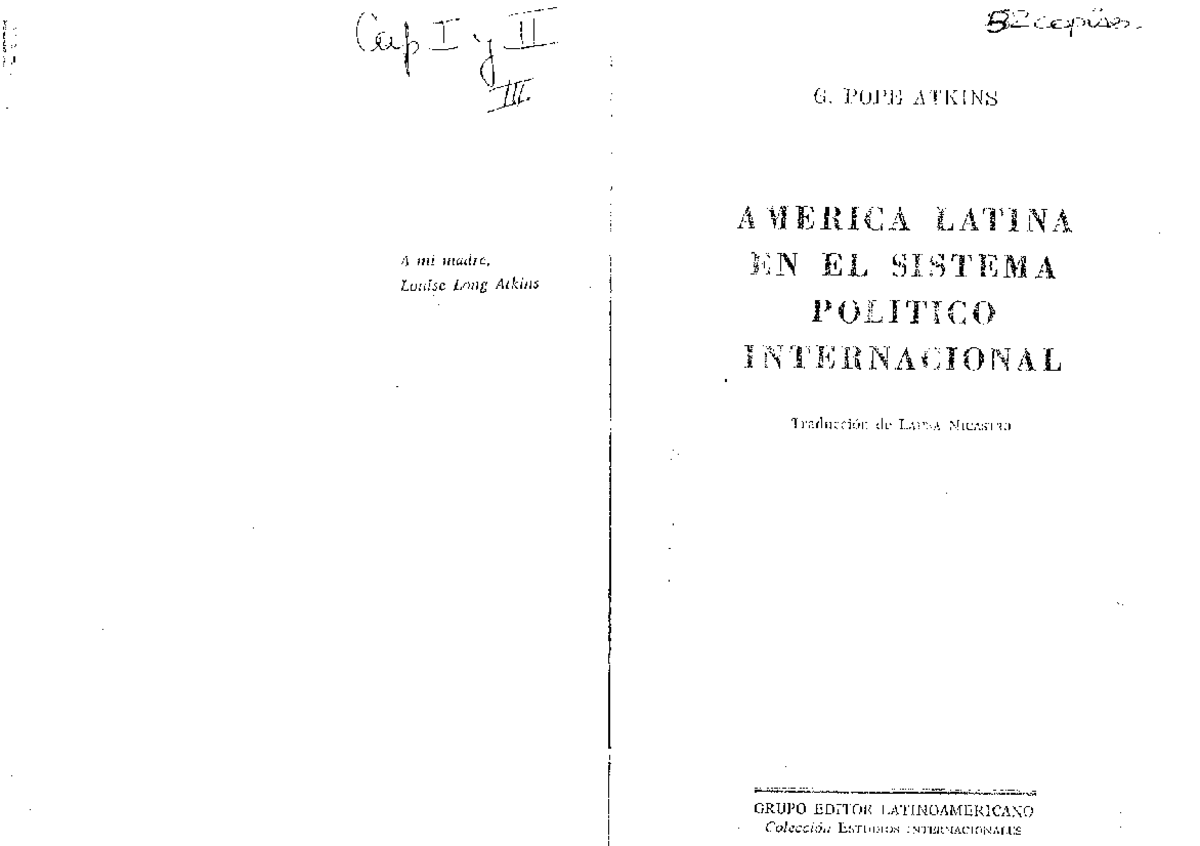 Atkins (1991) - 52copises, CapItyll G. POPE ATKINS A MERICA LATINA A mi ...