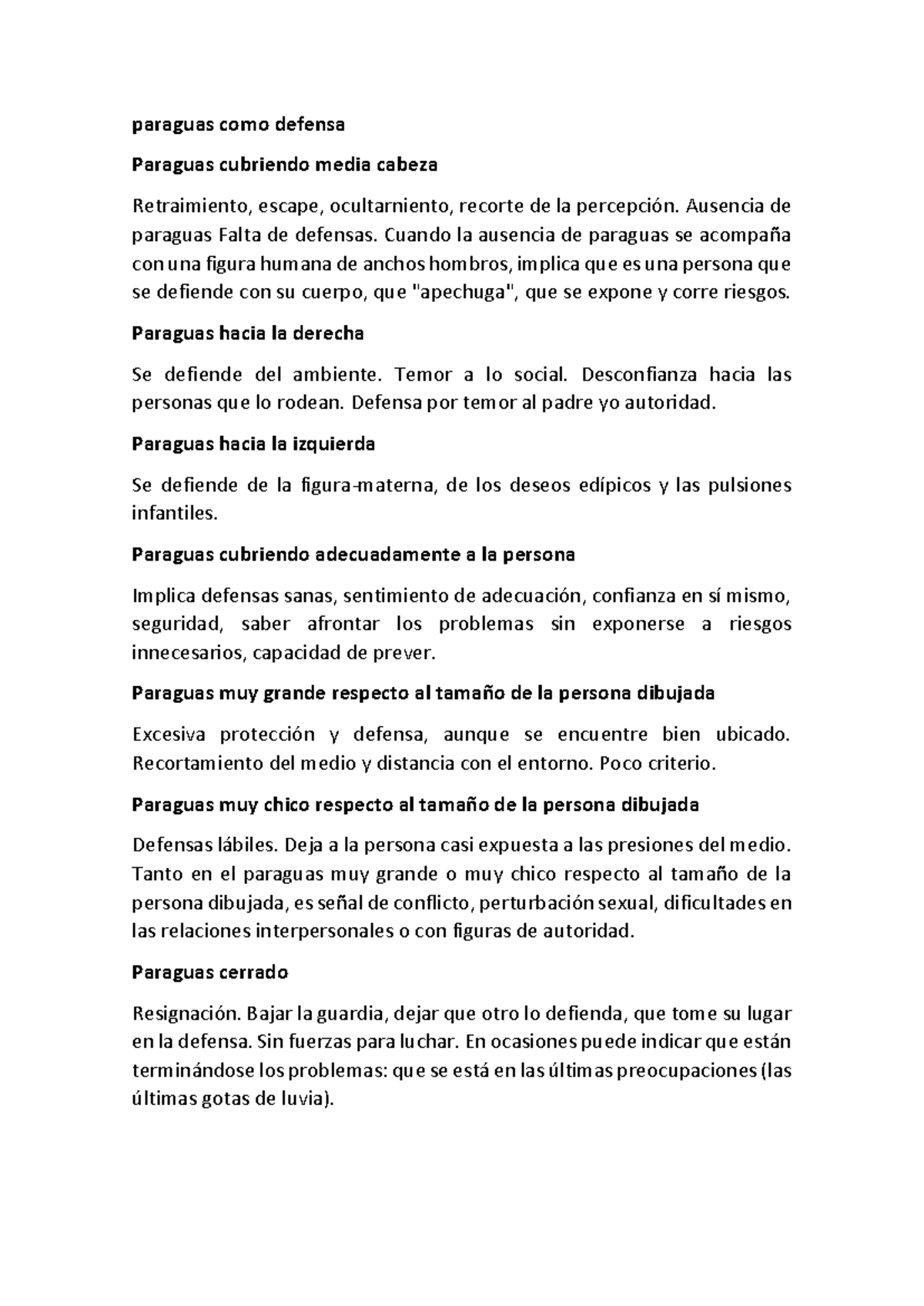 Pasito 7 - ayuda - paraguas como defensa Paraguas cubriendo media ...