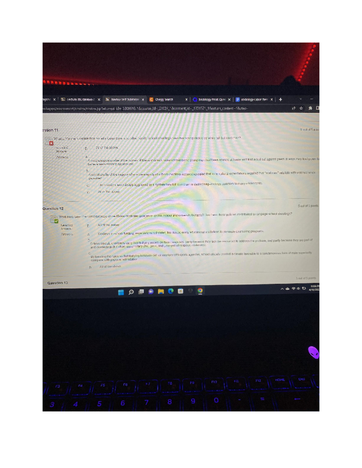 Soc 5 - practice test 8 questions 11&12 - SOA 101 - Studocu