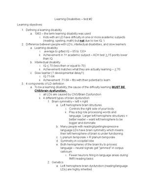 Learning objectives - Test 3 learning objectives Attention Selective ...