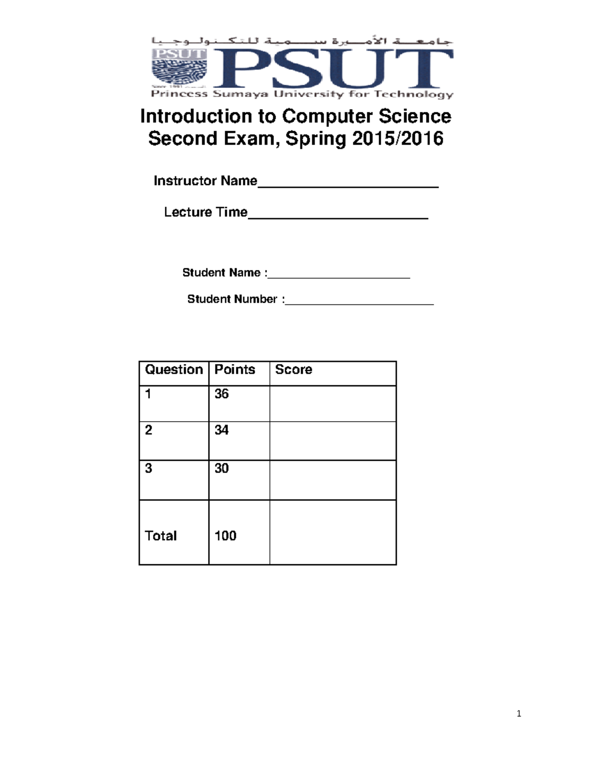 Psutarchive.11102 - zmzamamam - Introduction to Computer Science Second ...
