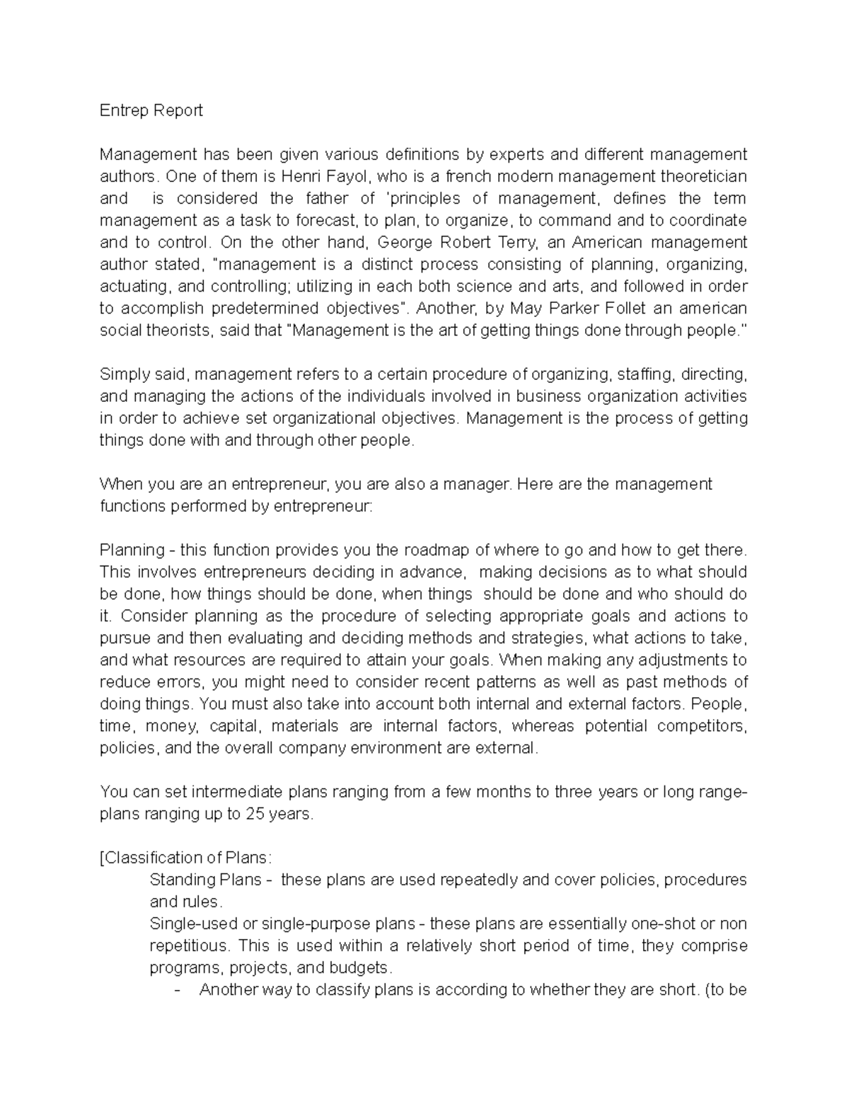 Entrep Report Guide - Entrep Report Management has been given various ...