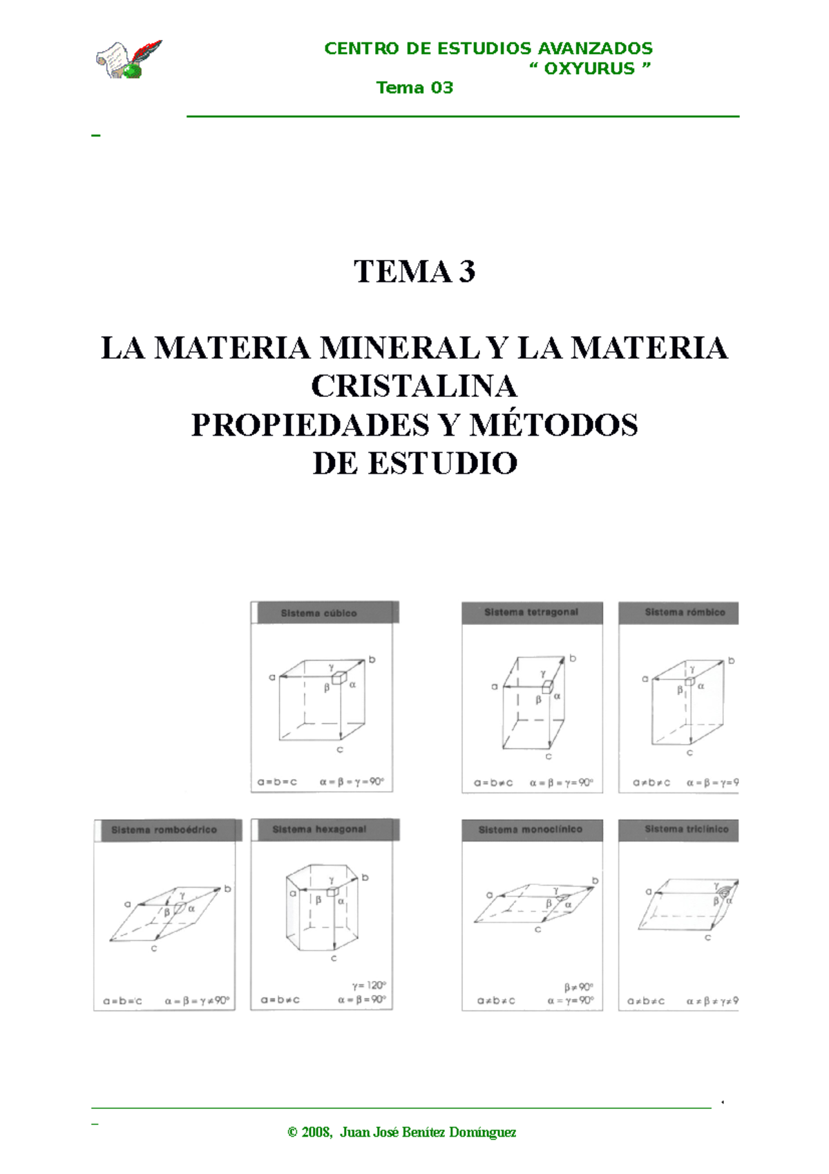 TEMA 03 - Apuntes completos temas biologia - “ OXYURUS ” Tema 03 _ TEMA ...