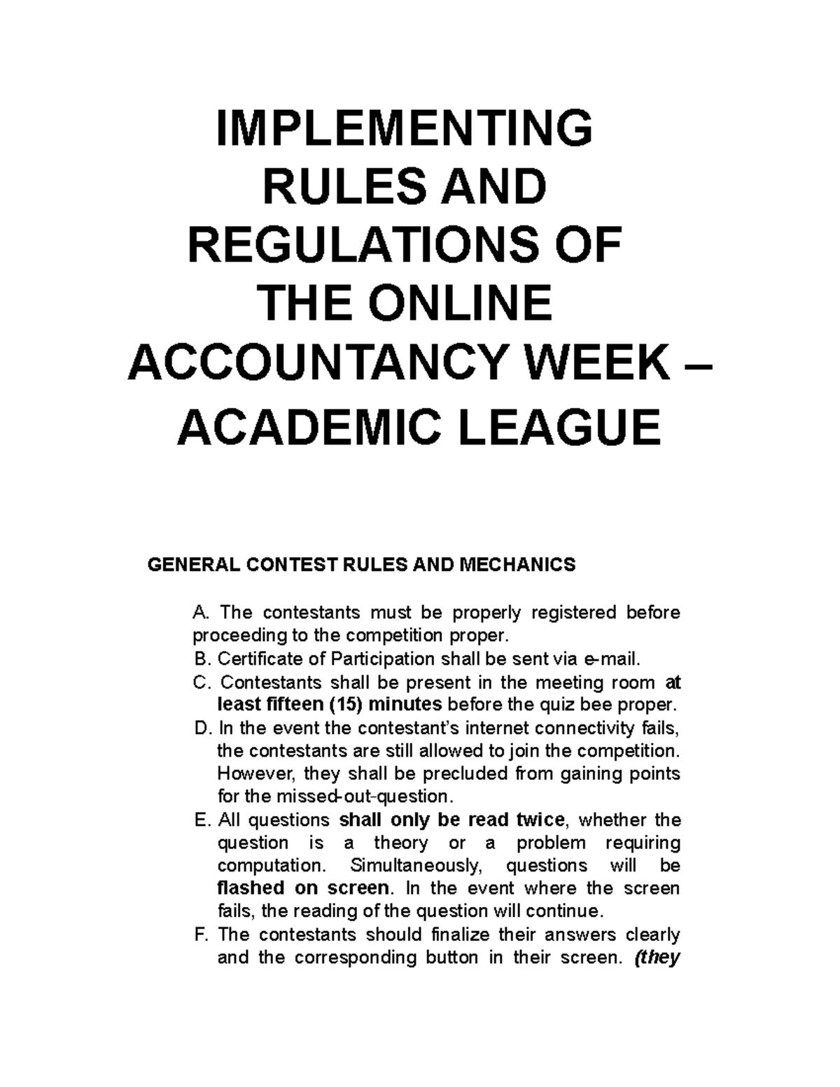 IRR Final Round - fnfnf - IMPLEMENTING RULES AND REGULATIONS OF THE ...