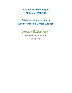 Poot David Recuperación - Nombre: David Ulises Poot Burgos Matricula ...