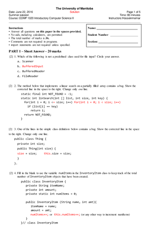 Updated- Roass，Updated- Roass - Faculty of Science Syllabus COMP 1020 ...