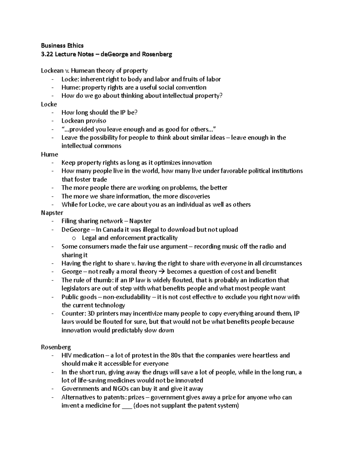 BE 3.22 (L) IP - Prof. Jonathan Anomaly - Business Ethics 3 Lecture ...
