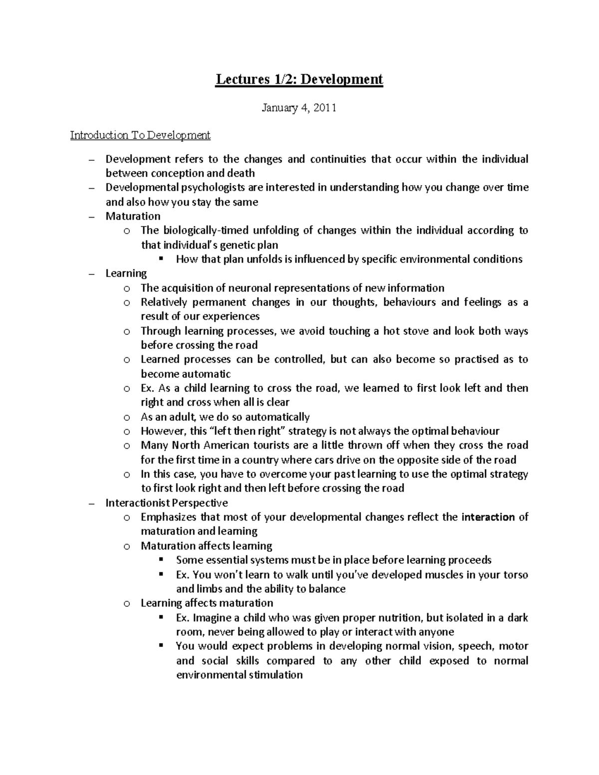 Psych 1XX3 Notes - Still applies to current years as the modules are 99 ...