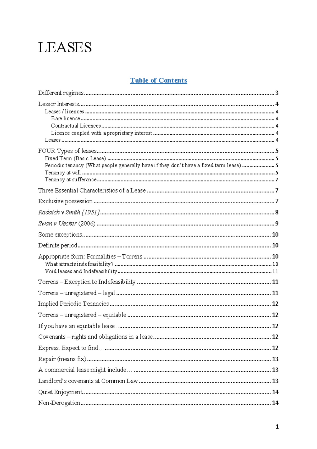 070317 - Lecture- Leases - Warning: TT: undefined function: 32 Warning: TT: undefined function ...