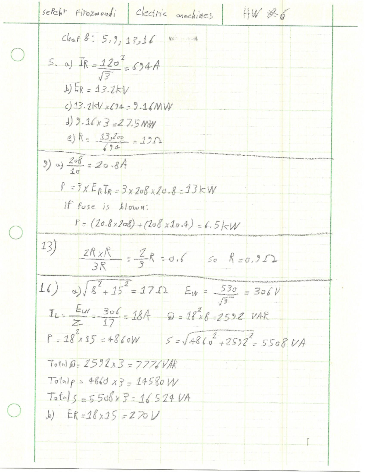 Hw6 - electrical - Studocu
