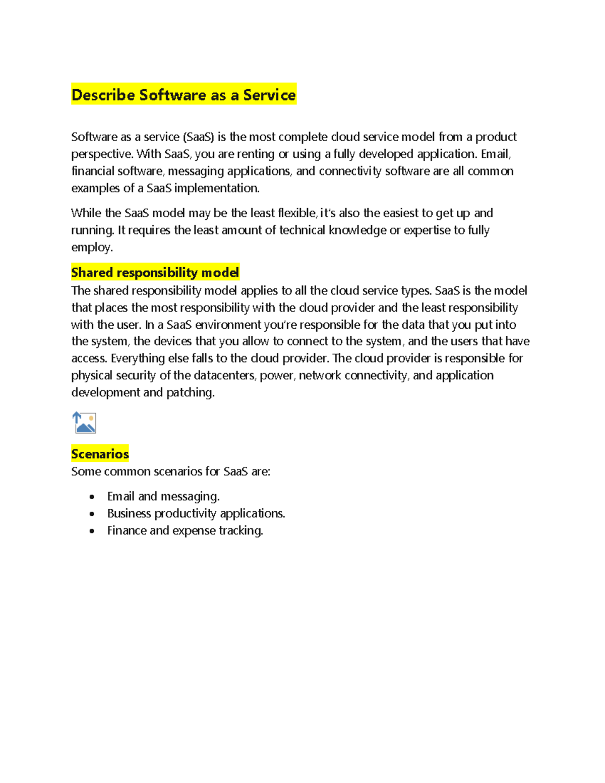 11.4 - Tyler - Describe Software as a Service Software as a service ...