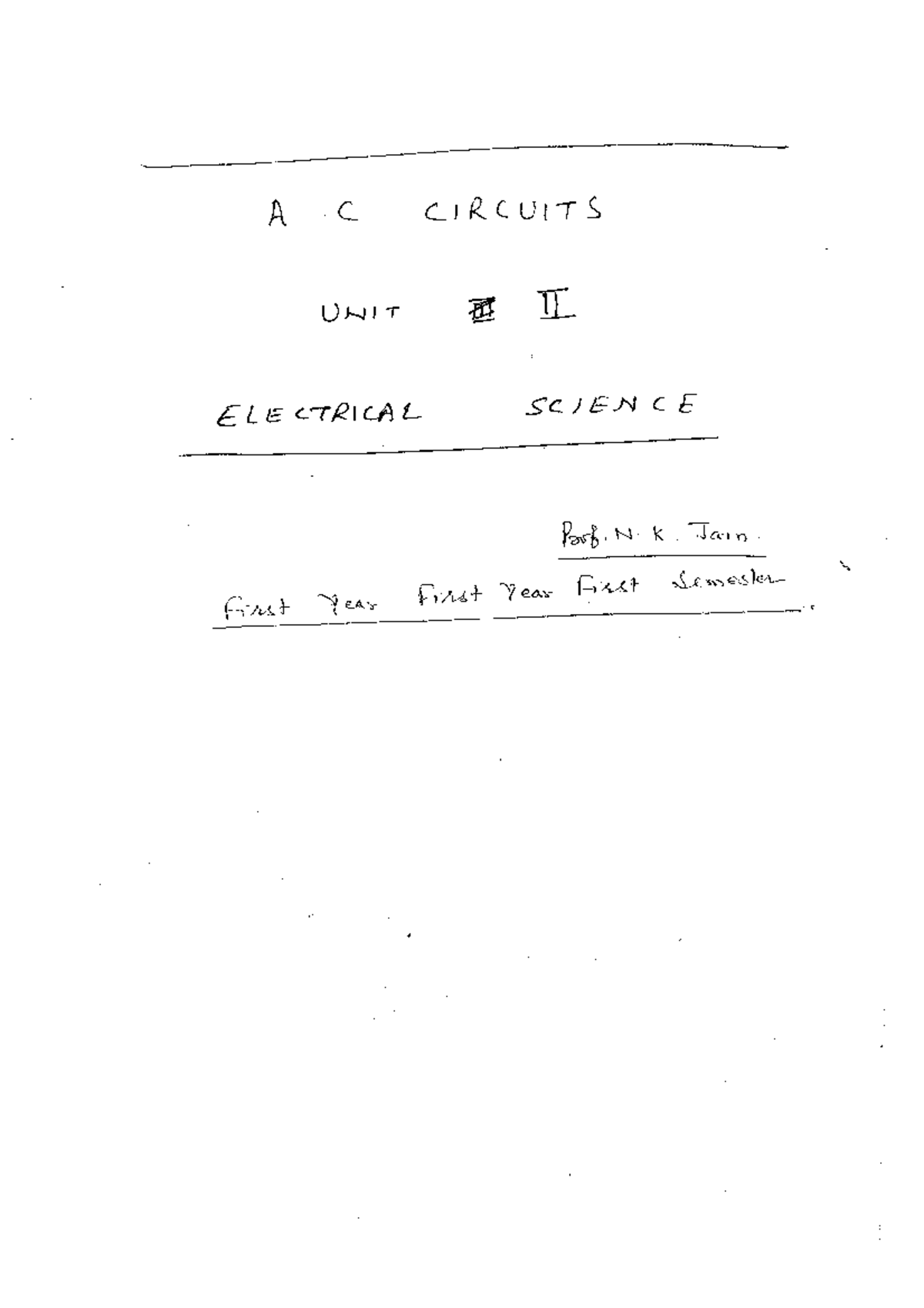 4. ESC U-II - Basic electrical engineering notes - Studocu