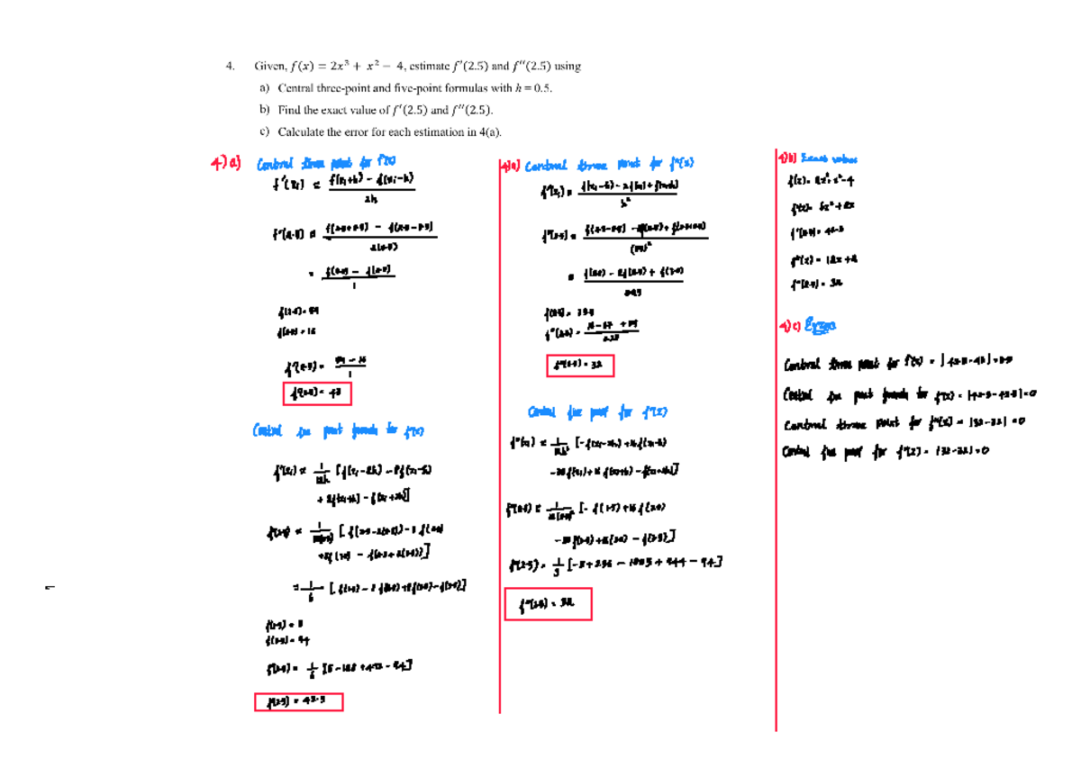 Answer for assignment 3 Question 4 - C e n t r a l t h r e e p o i n t f o r f i n ) f l a i l ≈ ...