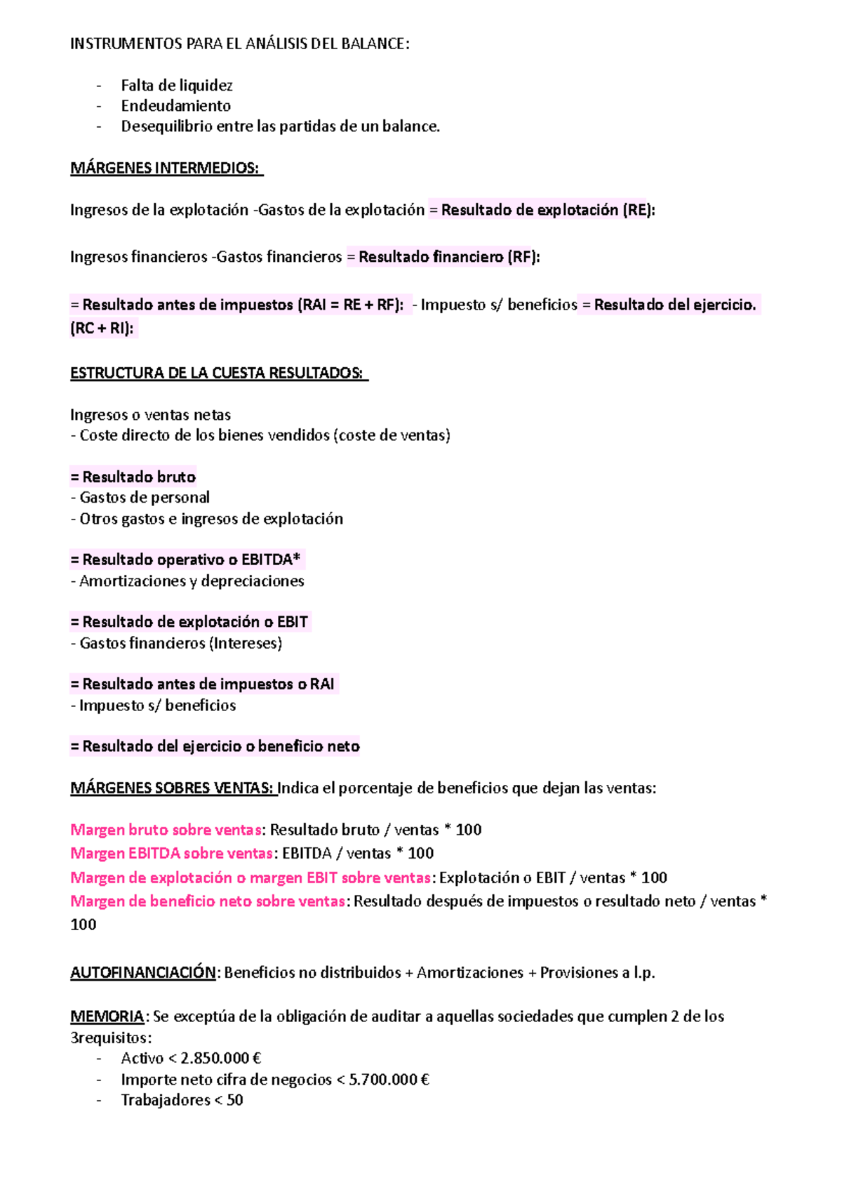 Resumen T2 Estados Financieros - INSTRUMENTOS PARA EL ANÁLISIS DEL ...