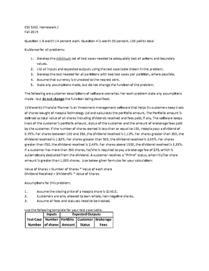 HW 3 assignment - CSE 4321/5321 Homework 3 Spring 2018 Question ...