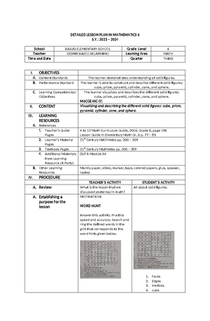 One on one assessment - Republic of the Philippines Department of ...
