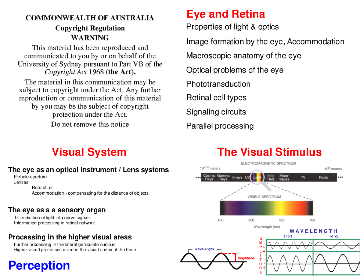 L8 - lec notes - COMMONWEALTH OF AUSTRALIA Copyright Regulation WARNING ...