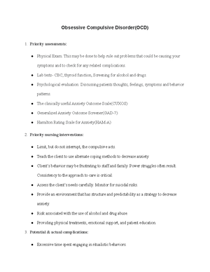 Dementia Disease Concept Map NUR 114 3 - DISEASE: Dementia ...