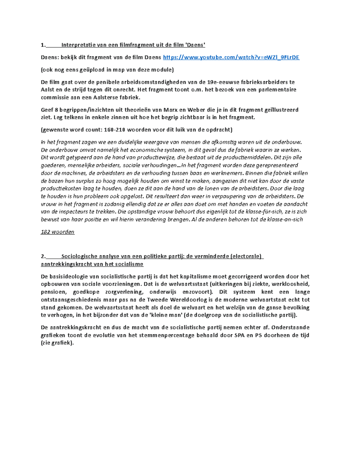 Module 6 - Interpretatie van een filmfragment uit de film 'Daens' Daens ...