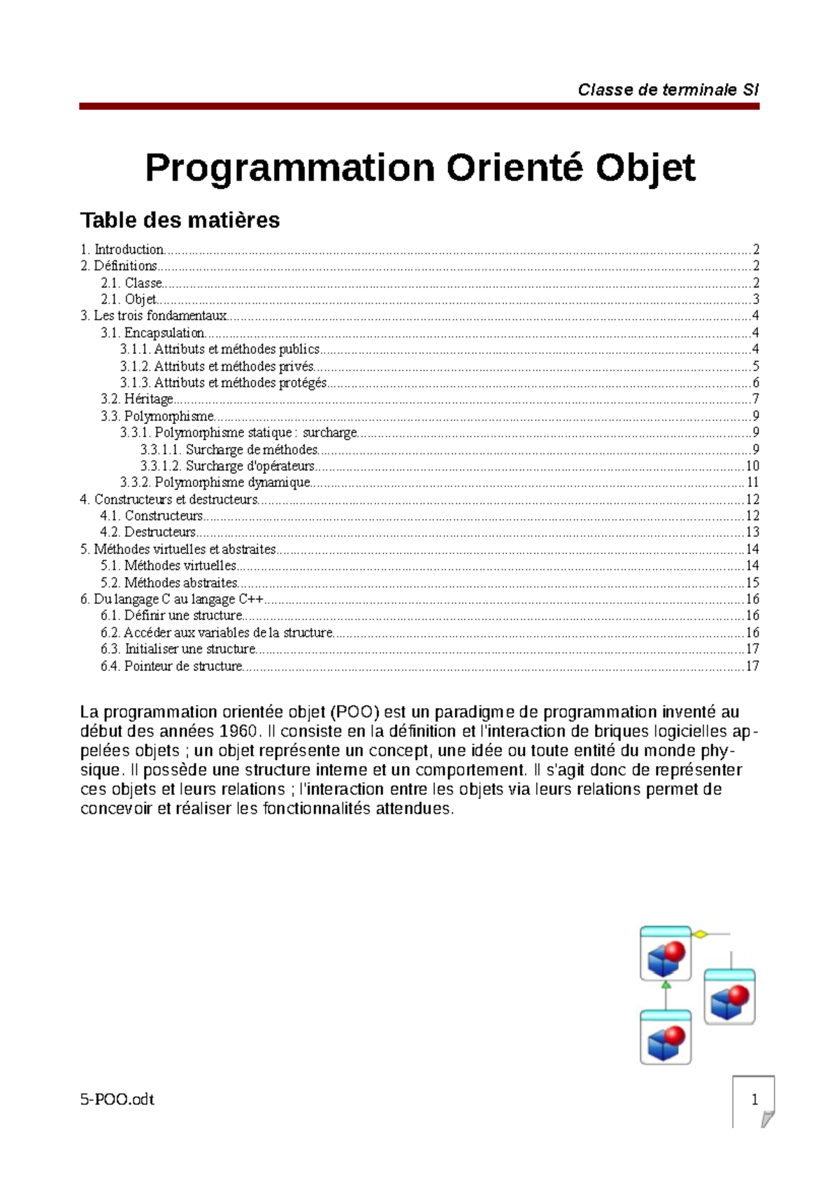 5-POO - POO - Programmation Orienté Objet La programmation orientée ...