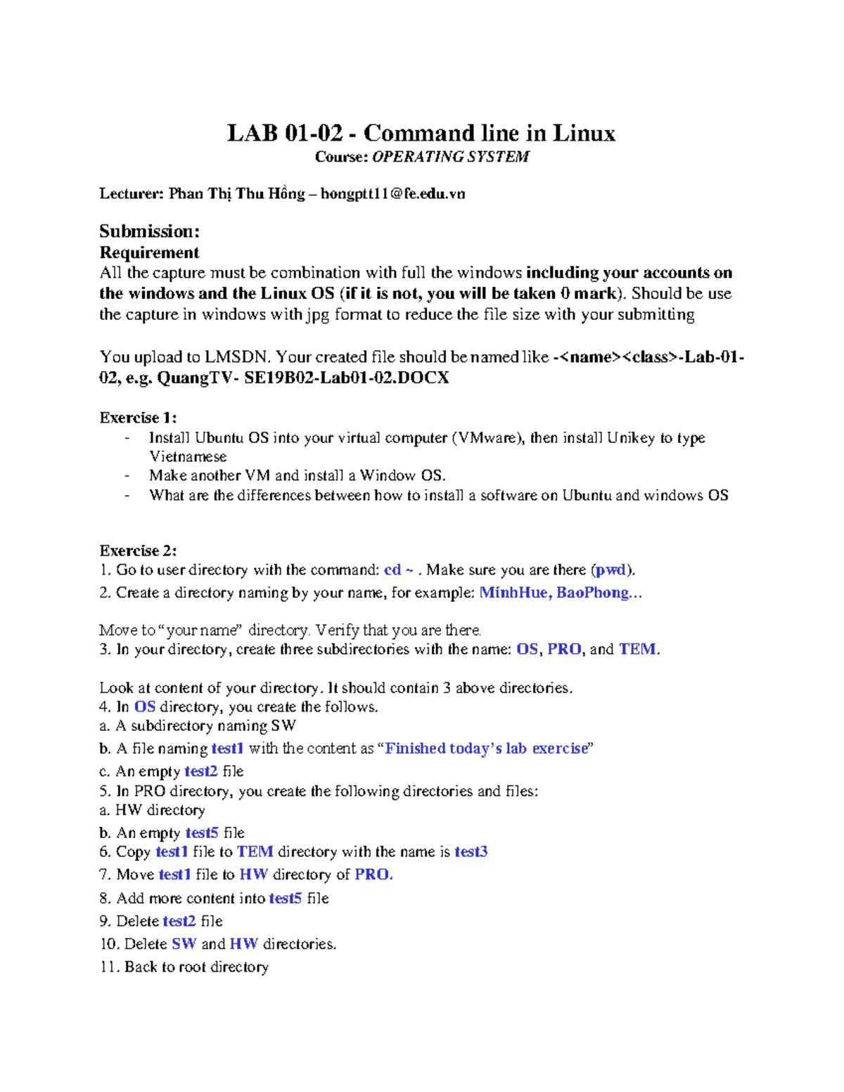 LAB 01 02 Fa24 - Somes LAB OSG202-1 - LAB 01- 02 - Command line in Linux Course: OPERATING ...