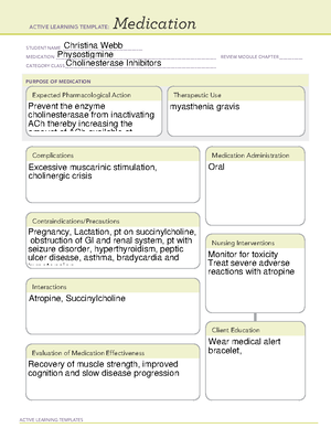 Olanzapine - ATI med sheet - ACTIVE LEARNING TEMPLATES Medication ...
