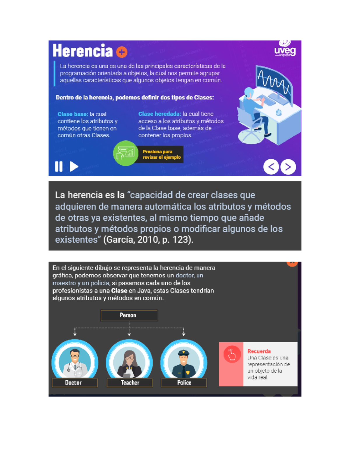 Herencia - Programacion orientada a objetos - Studocu