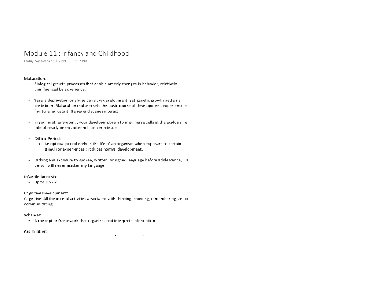 Module 11 - Kristy Huntley - Introduction to Psychology : PSYC 1111 ...