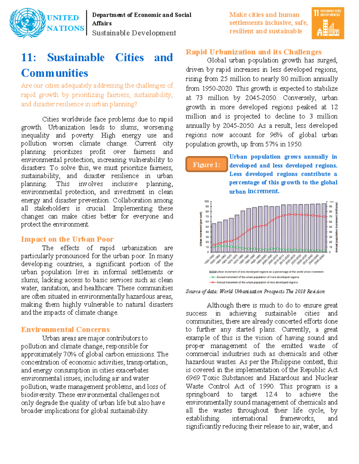 Group 1 - SDG 11 Make cities and human settlements inclusive, safe ...