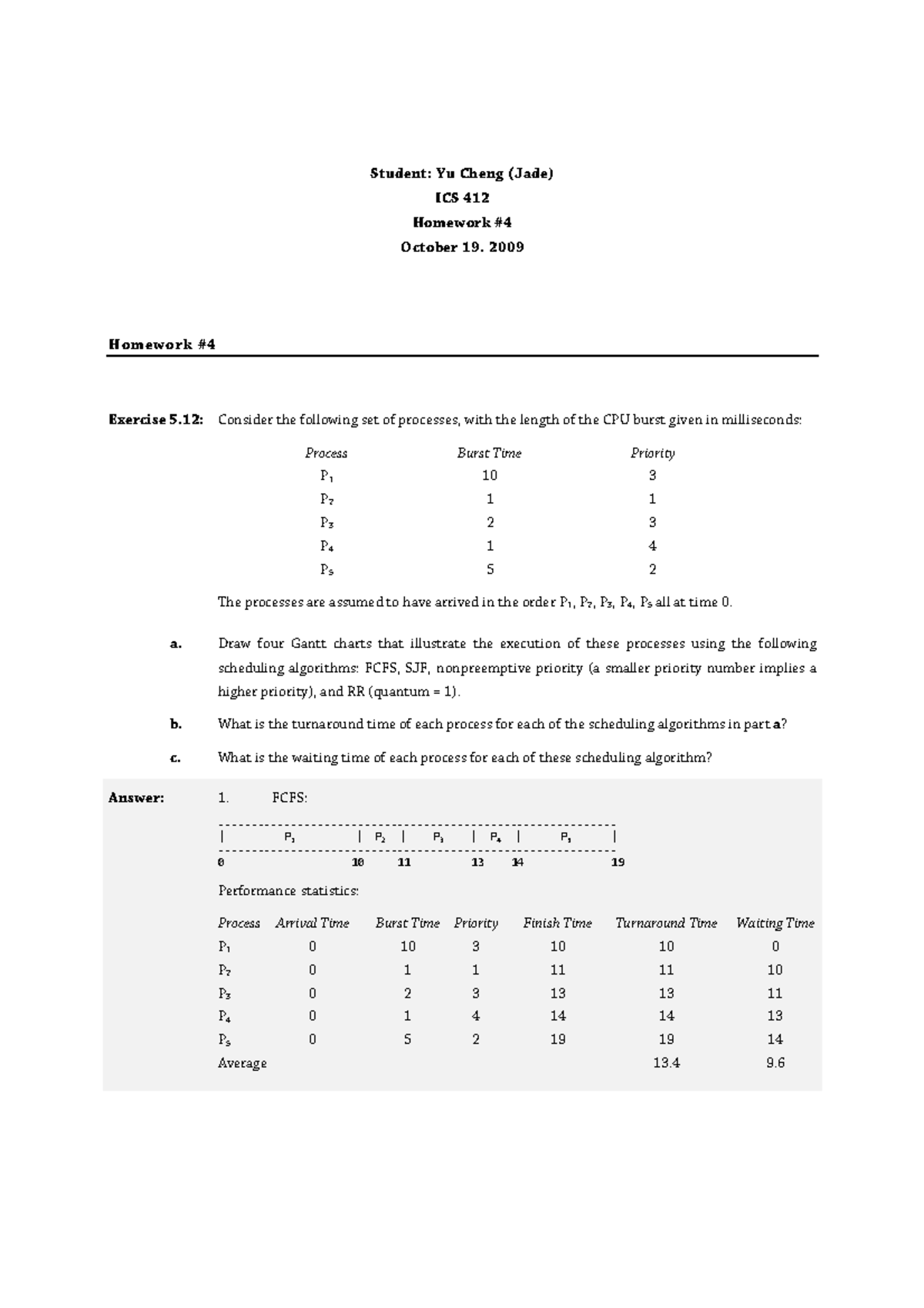 TAT AWT - Lecture notes 1 - Student: Yu Cheng (Jade) ICS 412 Homework ...