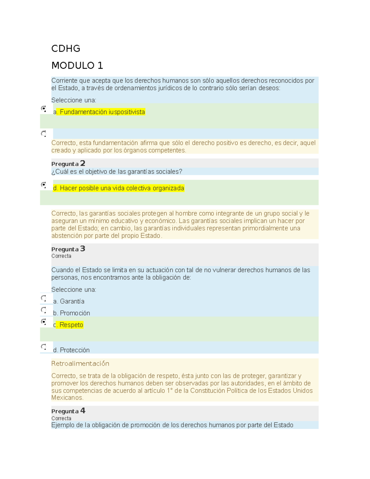 CDHG - vvvvvvv - CDHG MODULO 1 Corriente que acepta que los derechos ...