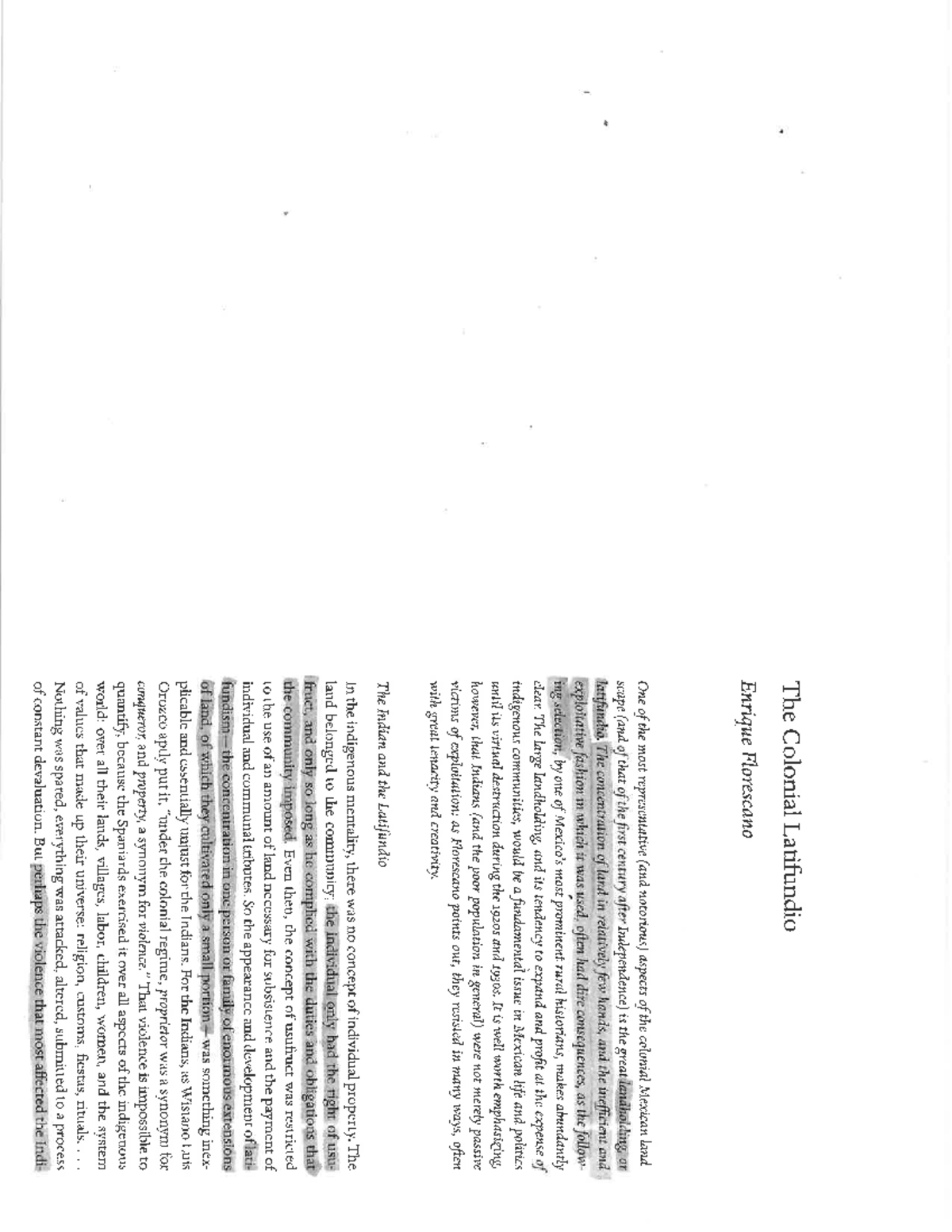 Mexico Reader- Colony of New Spain - HIST 115 - Studocu