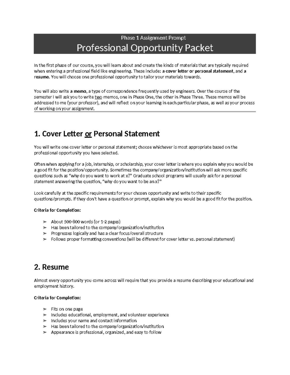 Phase 1 POP Assignment - home work - Phase 1 Assignment Prompt ...