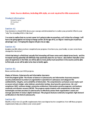 Orientation Task- SM - GOM4 Orientation Task Assignment Student ...