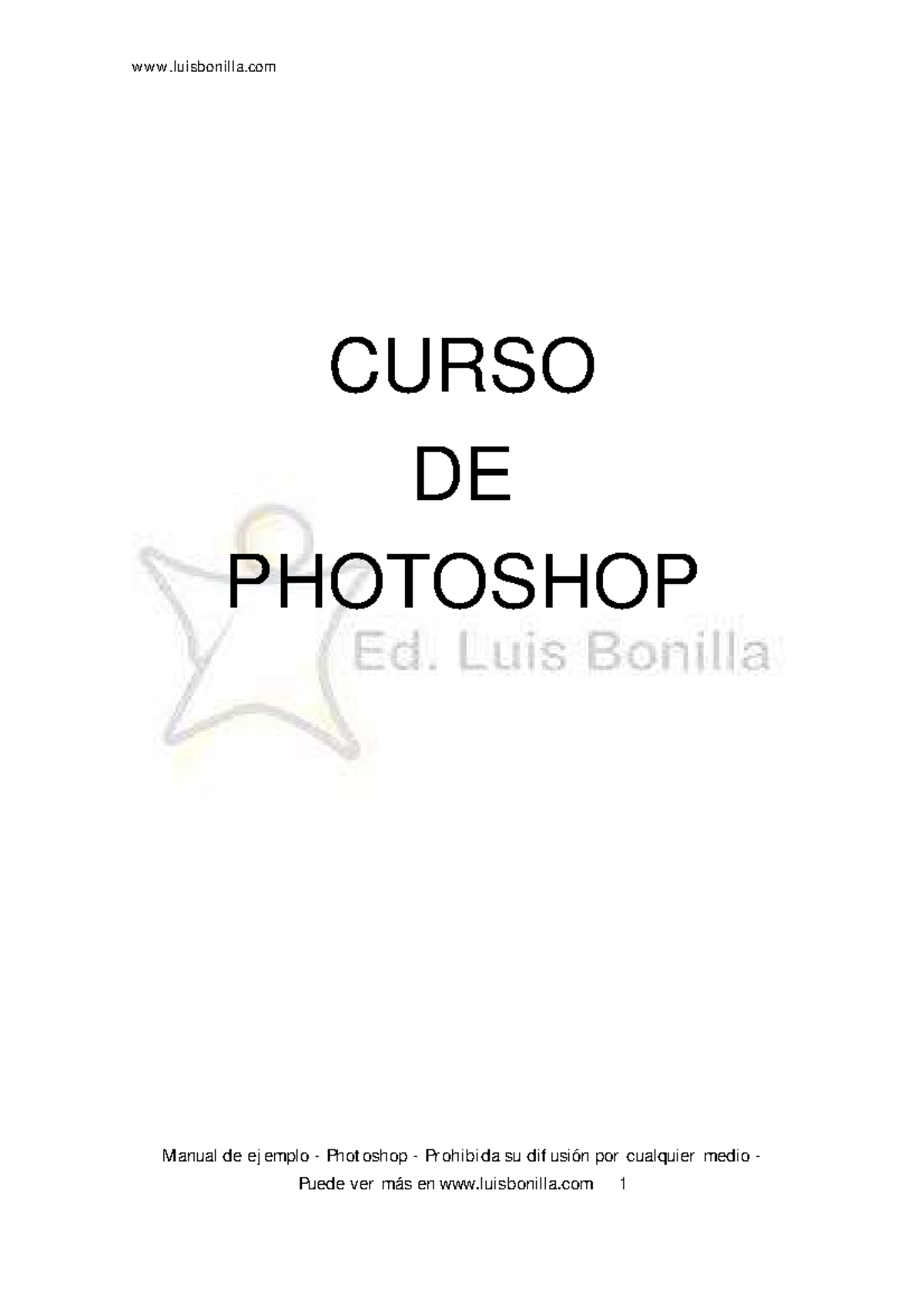 0038 curso tutoriales adobe photoshop - Manual de ej emplo - Phot oshop - Pr ohibida su dif ...