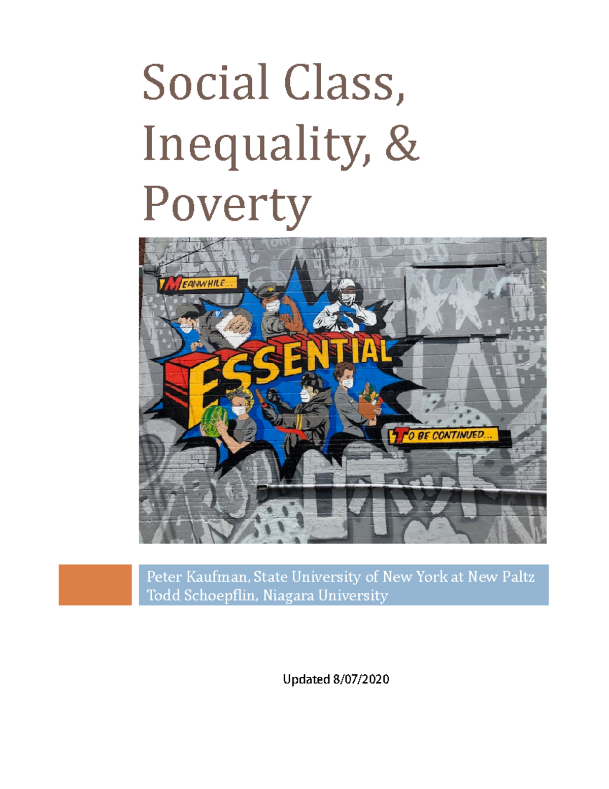 Social-Class Chapter Fall-2020-Edition - Social Class, Inequality ...