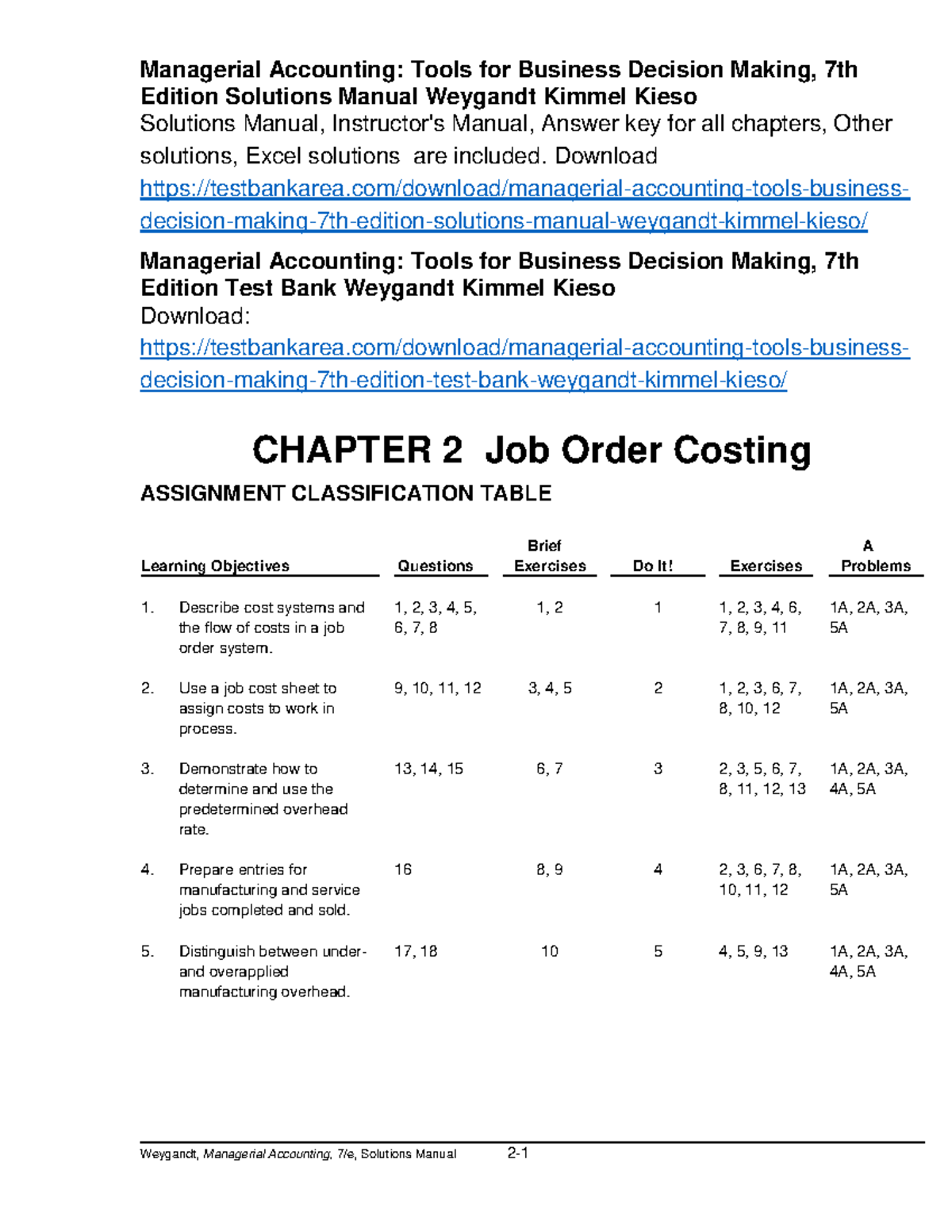 AF102 TB - Ch2 - Chapter 2 Questions and Solutions - Managerial ...