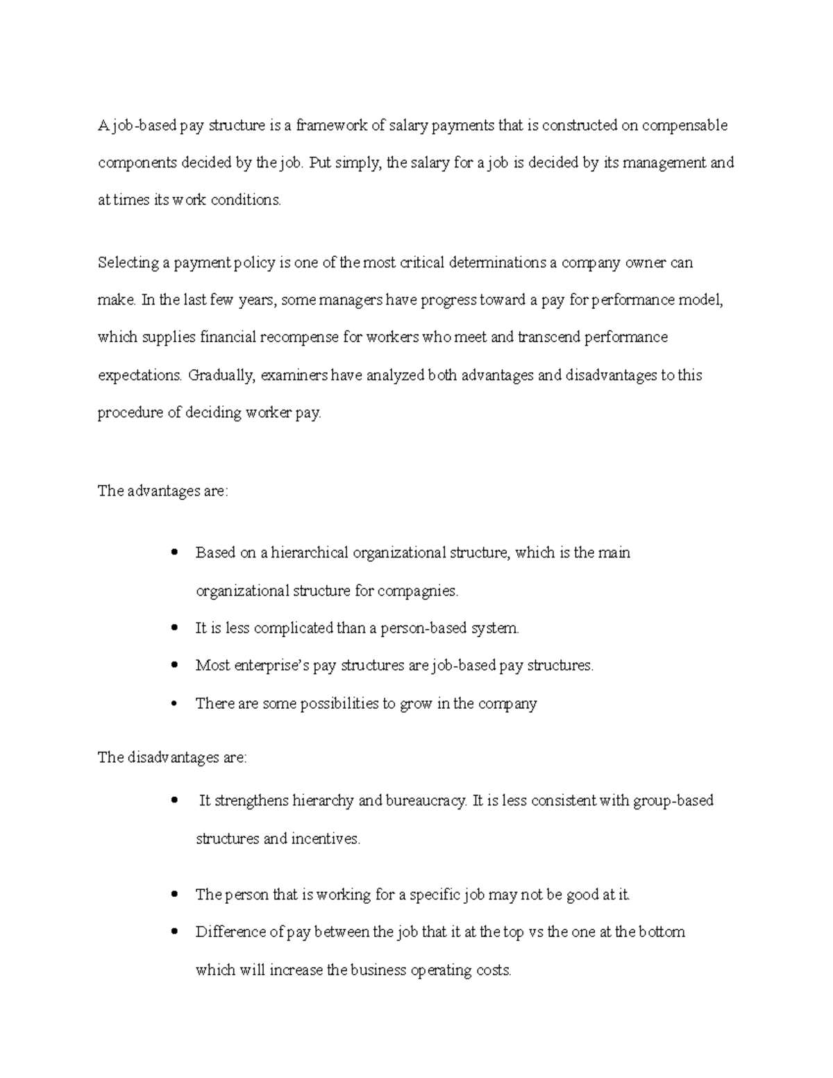 4330 job vs pay - A job-based pay structure is a framework of salary ...