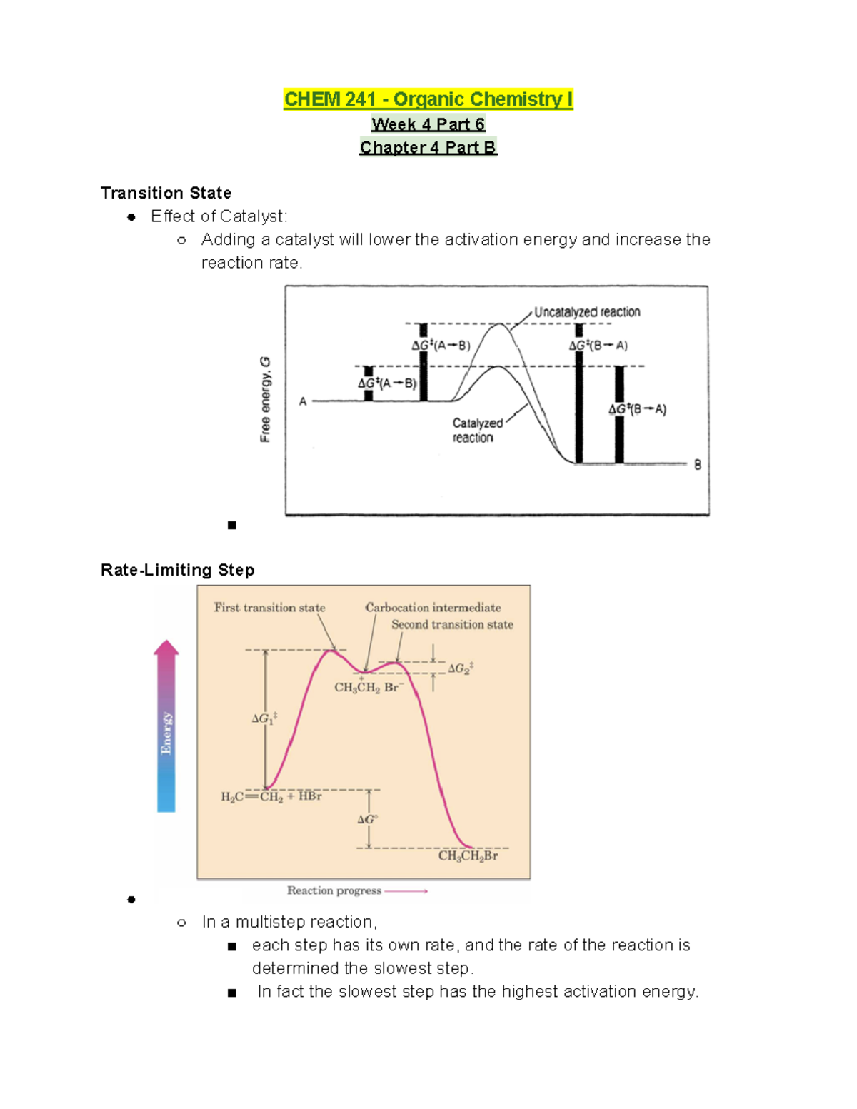 CHEM 241 Lecture Notes Week 4 Part 6 - Chapter 4 Part B Notes - CHEM ...