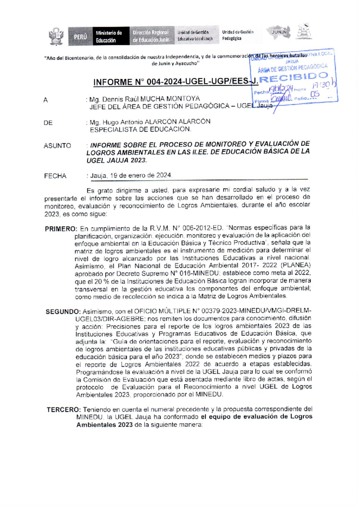 Informe 04 Logors AMB 23 - Getion educativa - Studocu