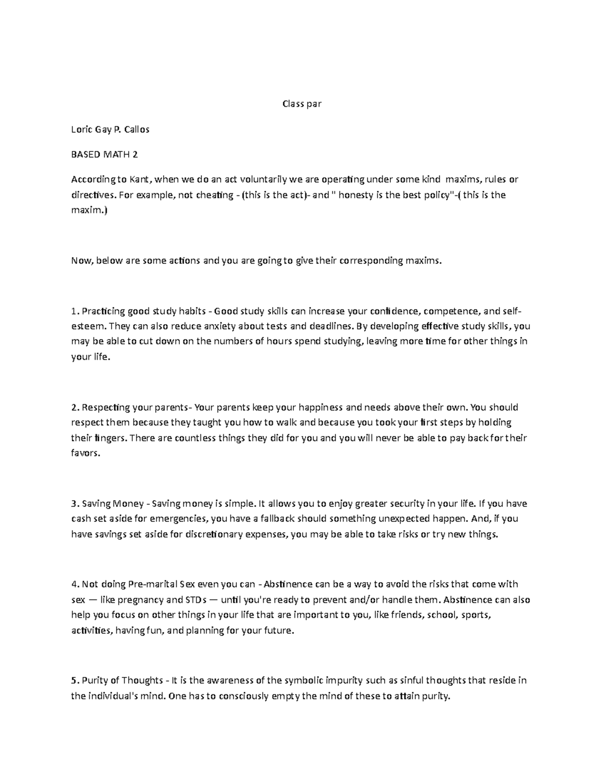 Class par-WPS Office - Good luck and God bless - Class par Loric Gay P ...