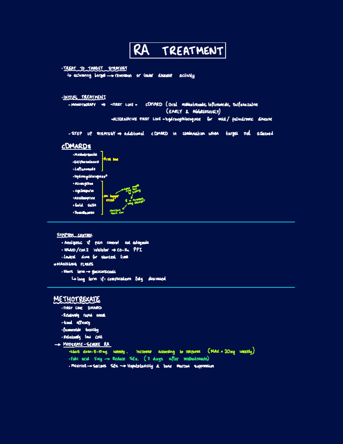 Rheumatoid Treatment - RA TREATMENT TREATTOTARGETmmmm STRATEGY ...