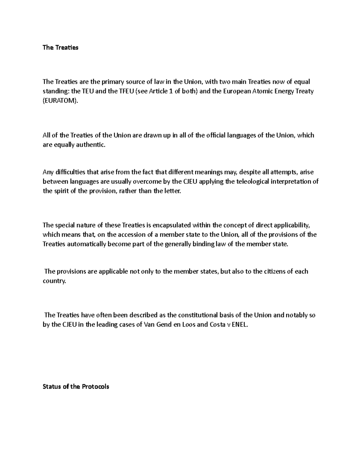 Primary Sources Of Eu Law Treaties at Ruben Williams blog