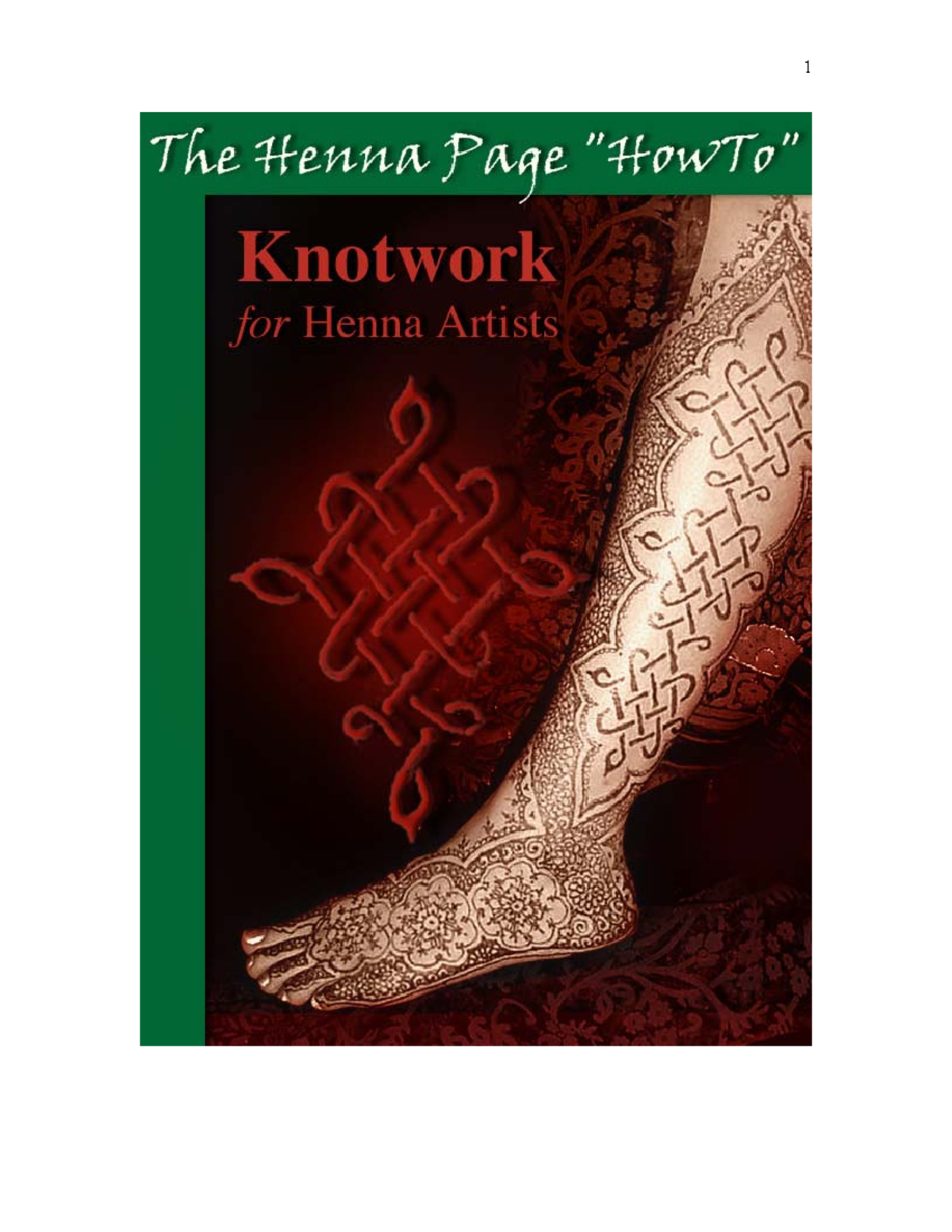 Henna knot work - designs - Copyright 2005 Catherine Cartwright-Jones ...