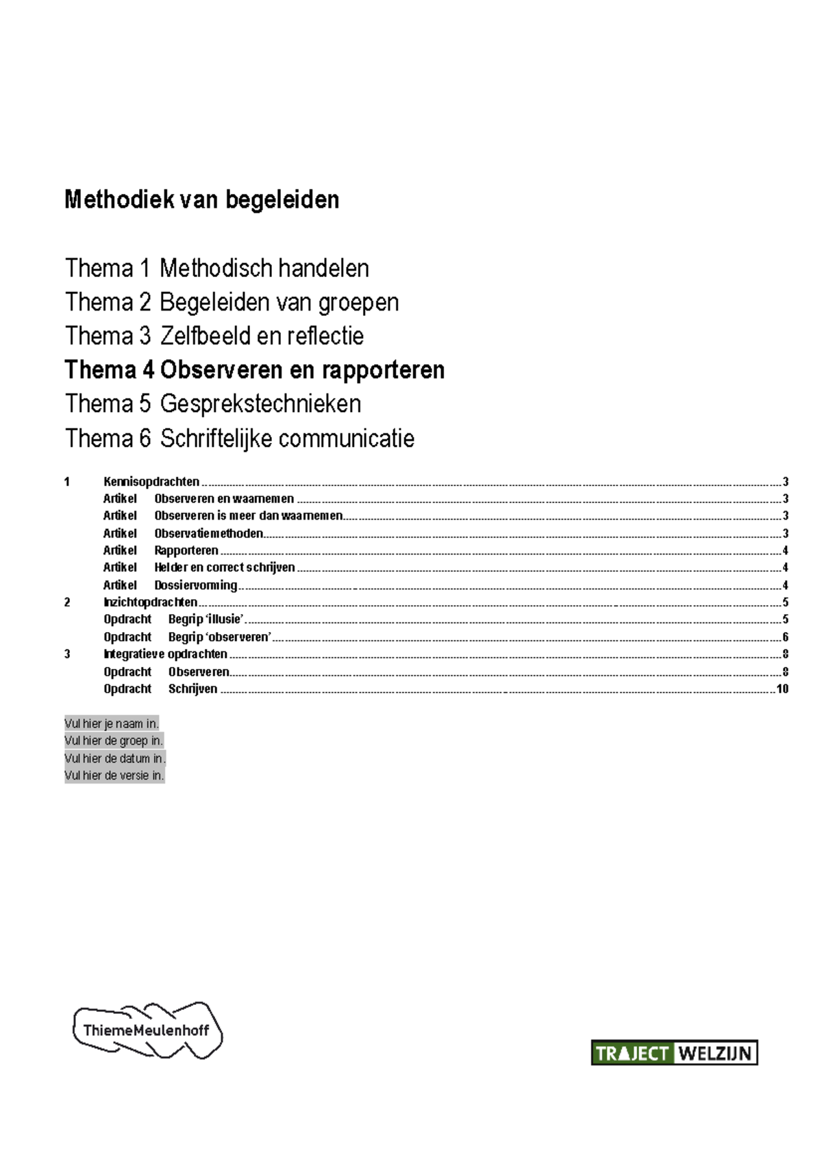Verwerking student observeren en rapporteren - Methodiek van begeleiden ...