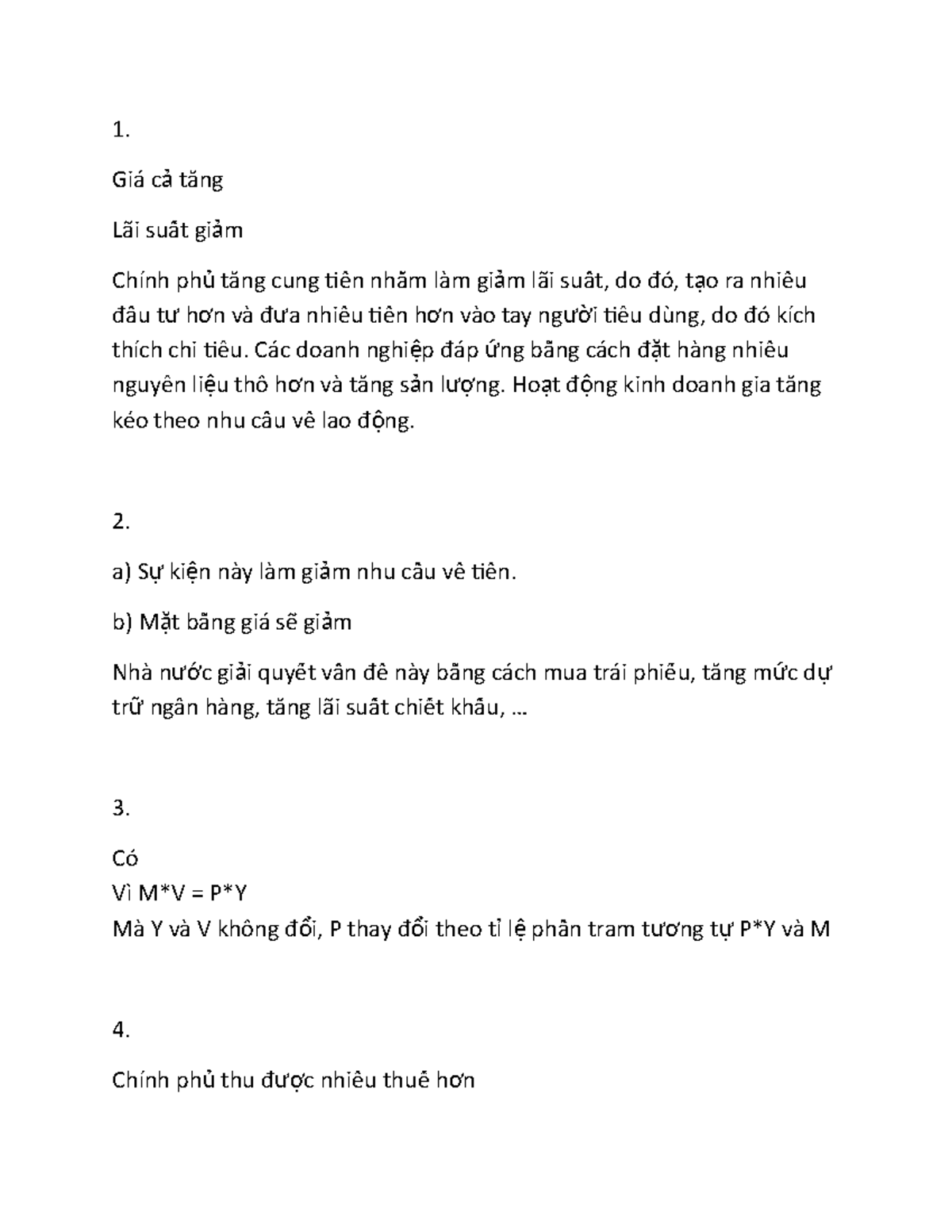 ktra nhanh 4 macroe - 1. Giá c tăngả Lãi suấất gi mả Chính ph tăng cung tềền nhăềm làm gi m lãi ...