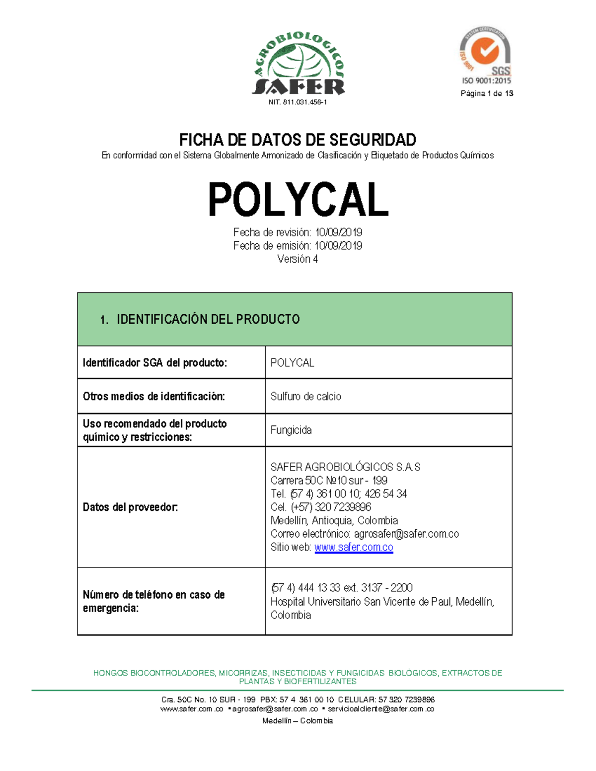 FDS Polycal v4 2019 - Ensayó - NIT. 811.031- HONGOS BIOCONTROLADORES ...