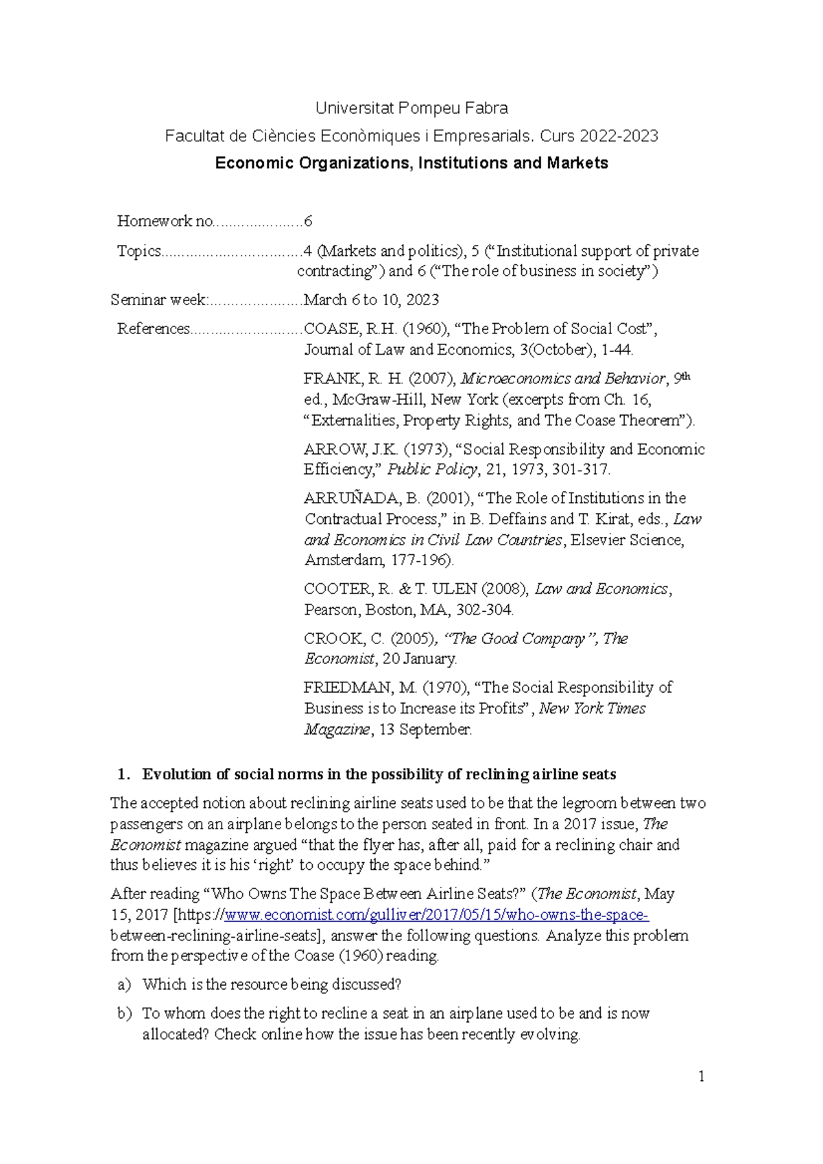 Problem set 6-1 - 1 Universitat Pompeu Fabra Facultat de Ciències Econòmiques i Empresarials ...