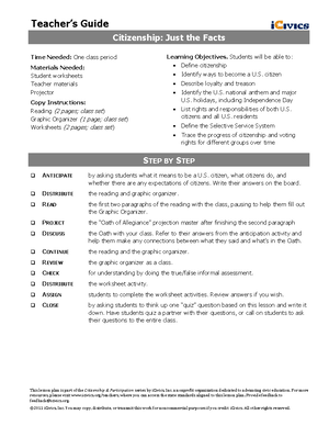 Ch. 3-3 Duties and Responsibilities of American Citizens - SS.7.C.2, SS ...