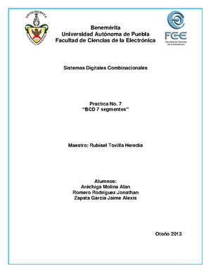 Practica 4 - Reporte - BENEM.. UNIVERSIDAD AUT”NOMA DE PUEBLA FACULTAD ...
